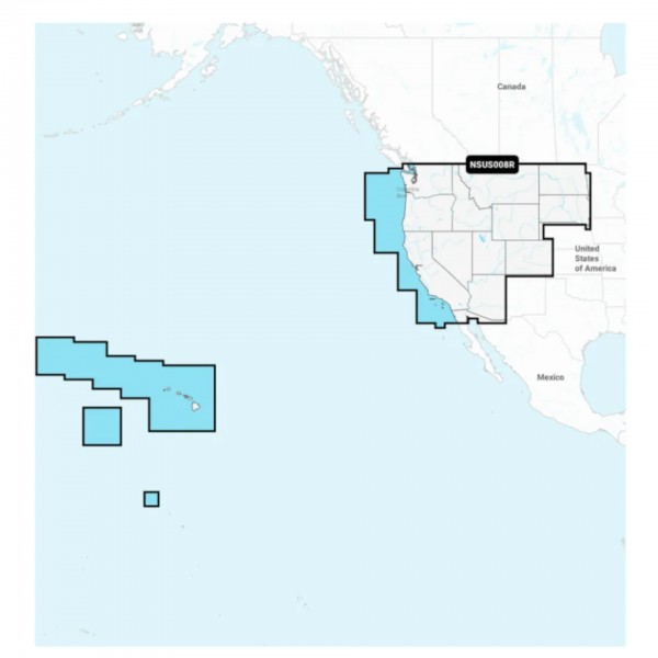 Garmin Navionics Plus US West microSD with SD Adapter NSUS008R