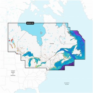 Garmin Navionics Vision Plus Canada East to Great Lake microSD with SD ...